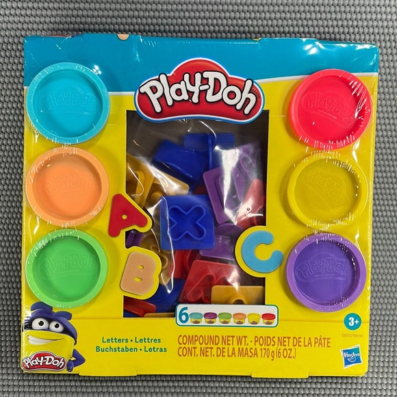 Hasbro | Toys | Hasbro Playdoh Letters 26 Letter Tools Plus 6 Colors Of ...